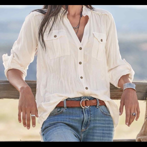 Sundance | Tops | Vanilla Shirt From Sundance Nwt | Poshmark